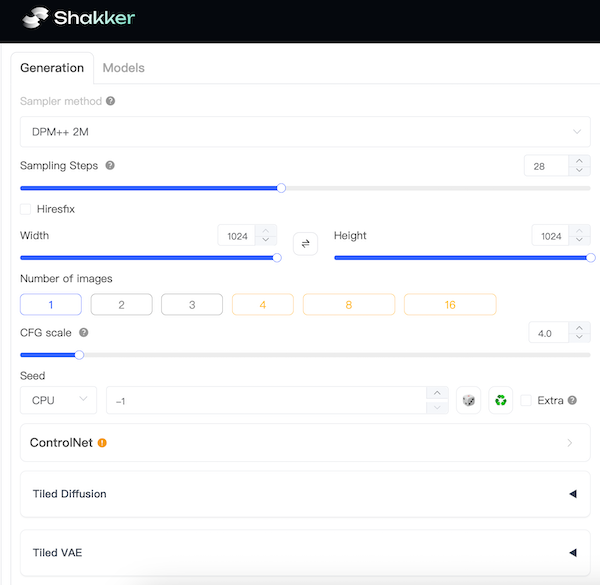 A1111 Stable Diffusion Online with Shakker AI WebUI | Shakker AI