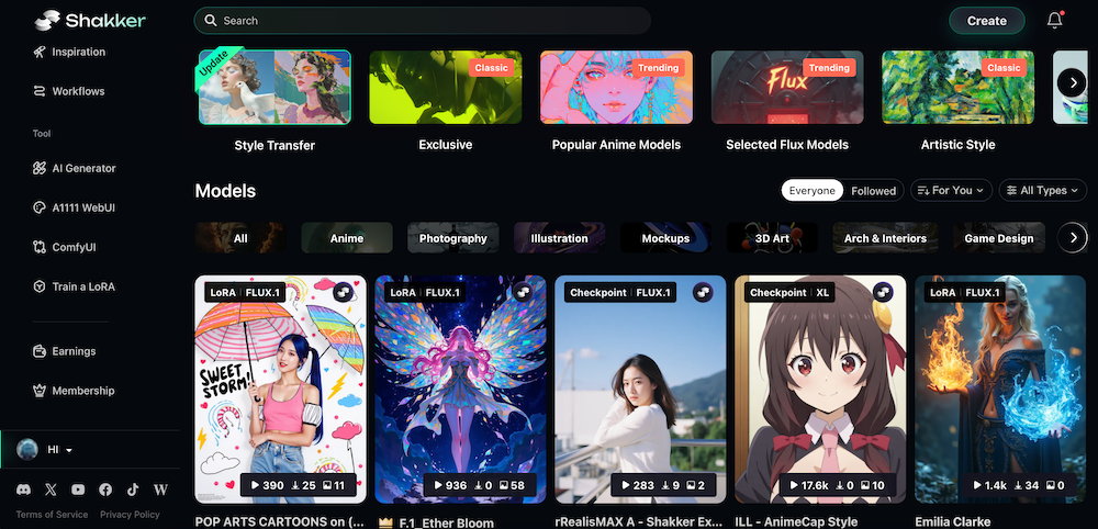 LoRA Stable Diffusion: Train Models Online | Shakker AI