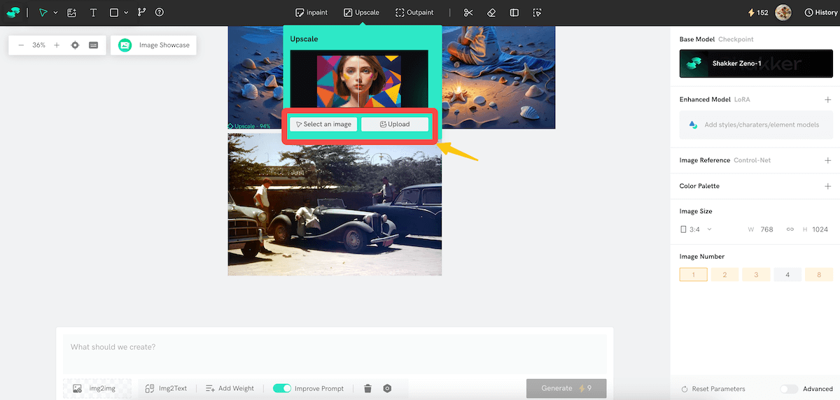 Upscaling Image Free Online with Shakker AI Canvas | Old or Blurry Fix | Shakker AI